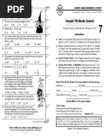 UIL Math Practice Test | PDF | Geometry | Teaching Mathematics