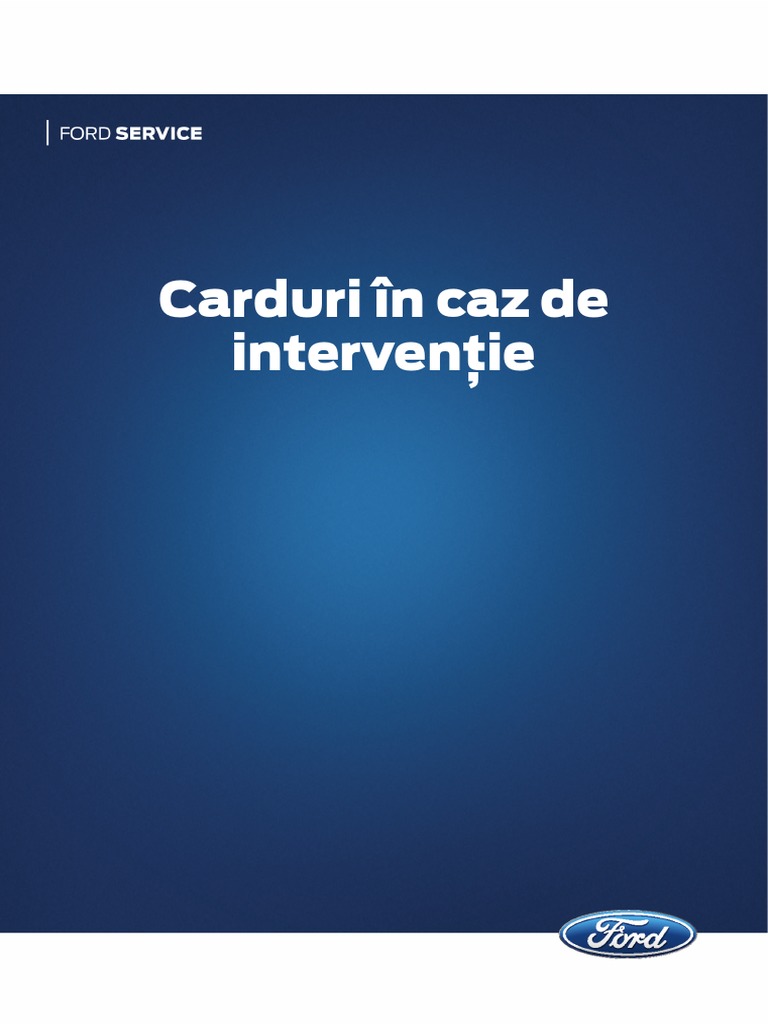 Ford Service Smurd Interventie PDF | PDF