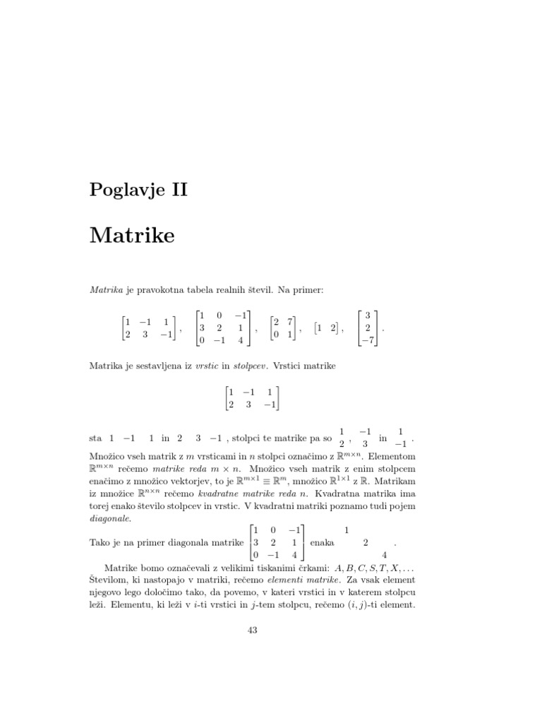 Matrike PDF | PDF
