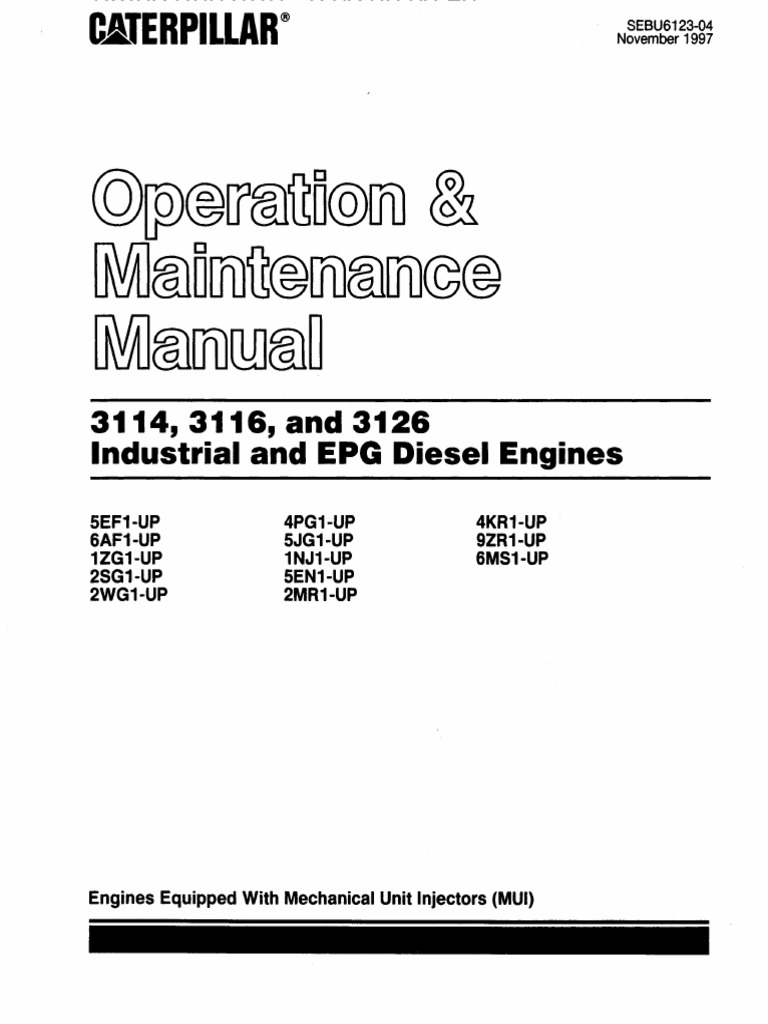 CAT 3116 Engin Part 1 | PDF