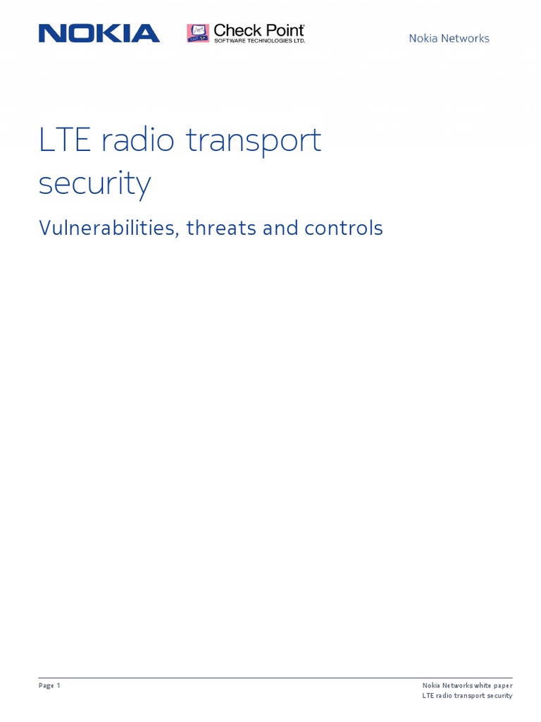 Scurity in LTE Networks | PDF | Computer Network | Transport Layer Security