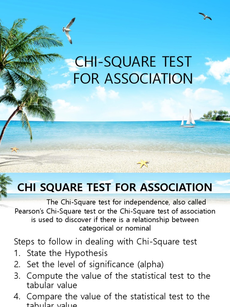 Chi-Square Test For Association | PDF | Chi Squared Distribution ...