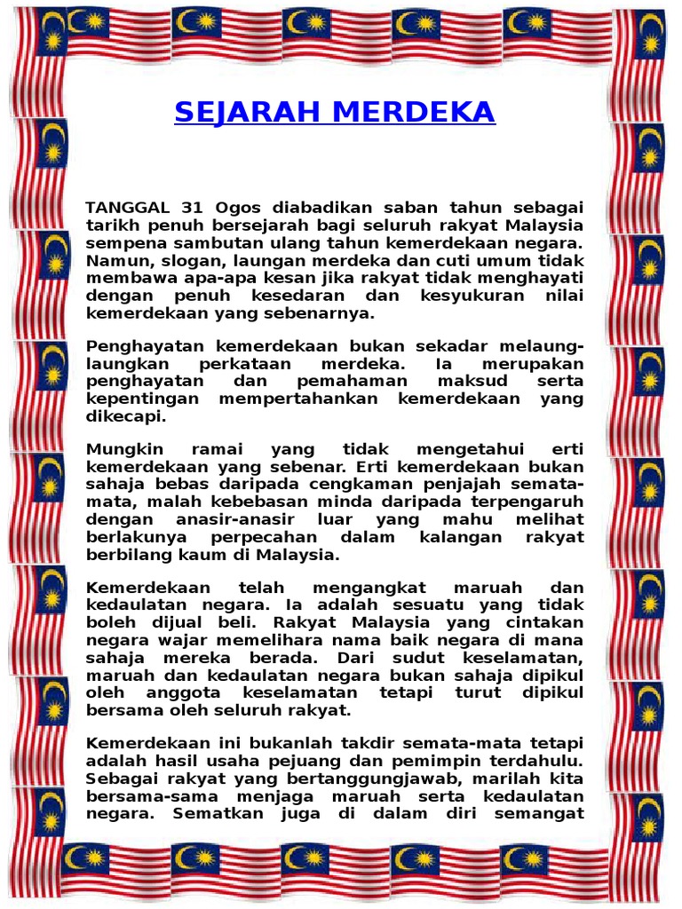 Sejarah Merdeka | PDF
