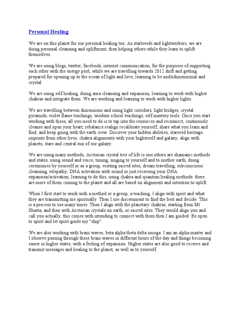 Starseeds & Lightworkers' Journey | PDF | Aura (Paranormal) | Chakra