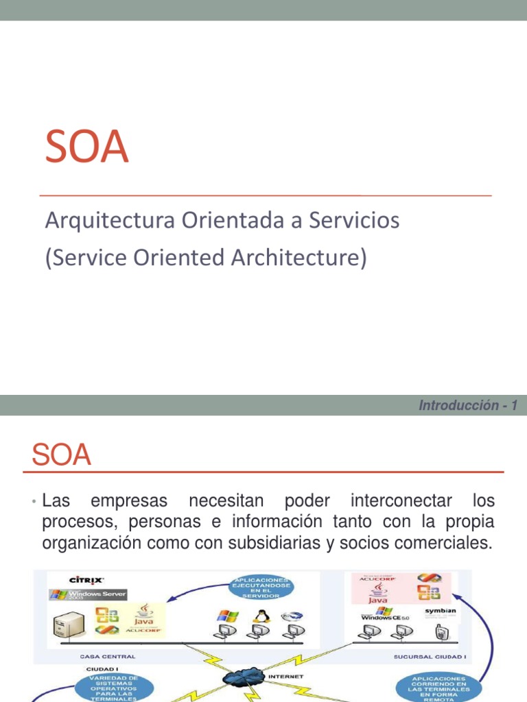 Arquitectura Orientada A Los Servicios - Soa 2 | PDF | Arquitectura ...