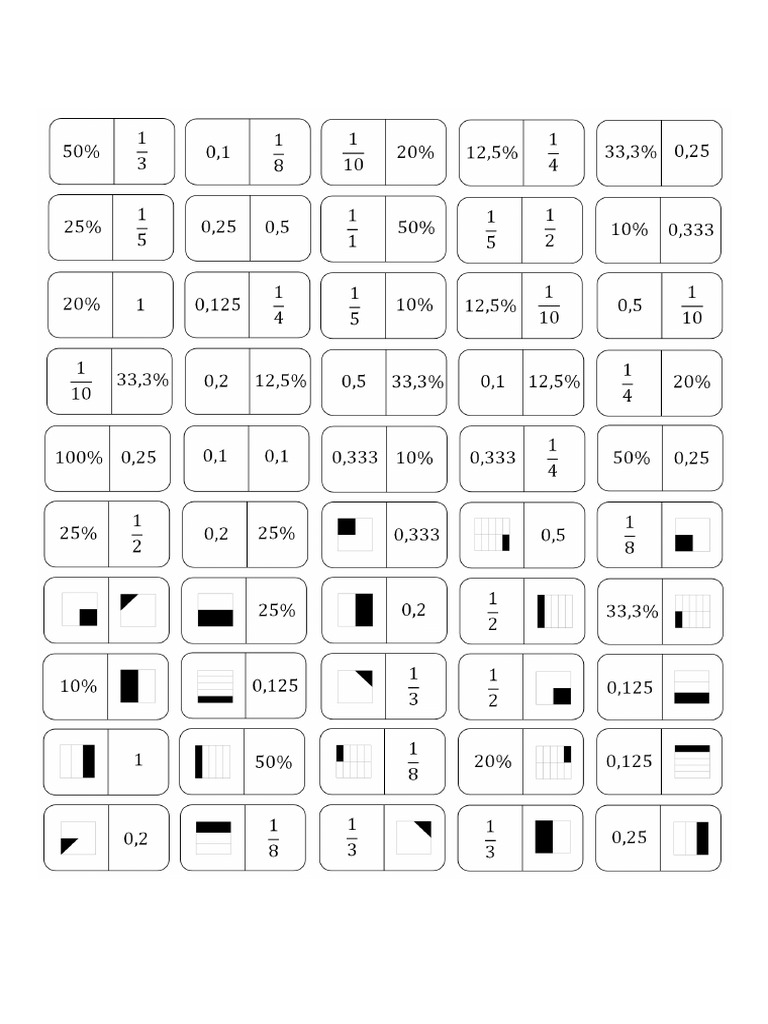 Domino Da Porcentagem | PDF