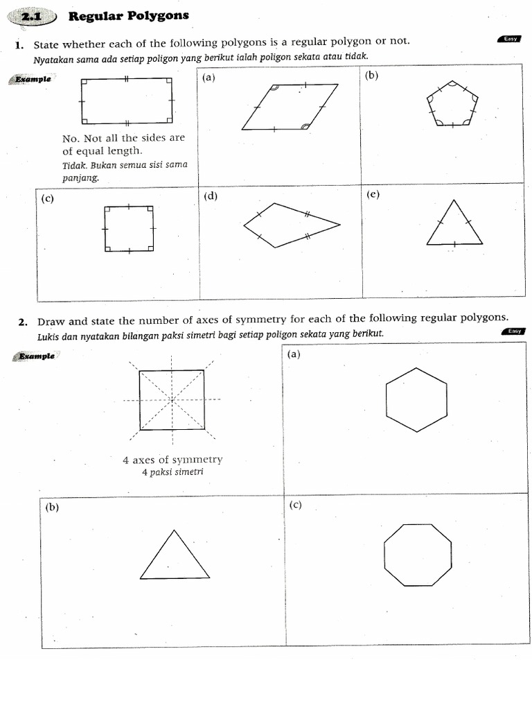 Polygon II Form 3 Questions | PDF
