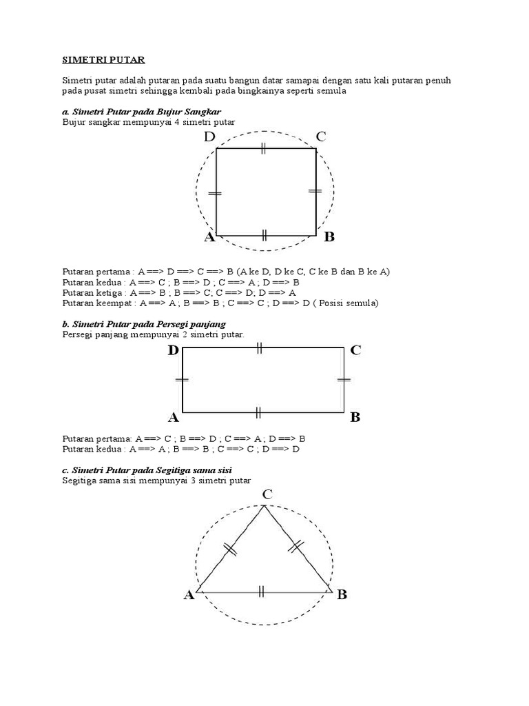 Simetri Putar | PDF | Metode & Bahan Ajar | Griya & Taman