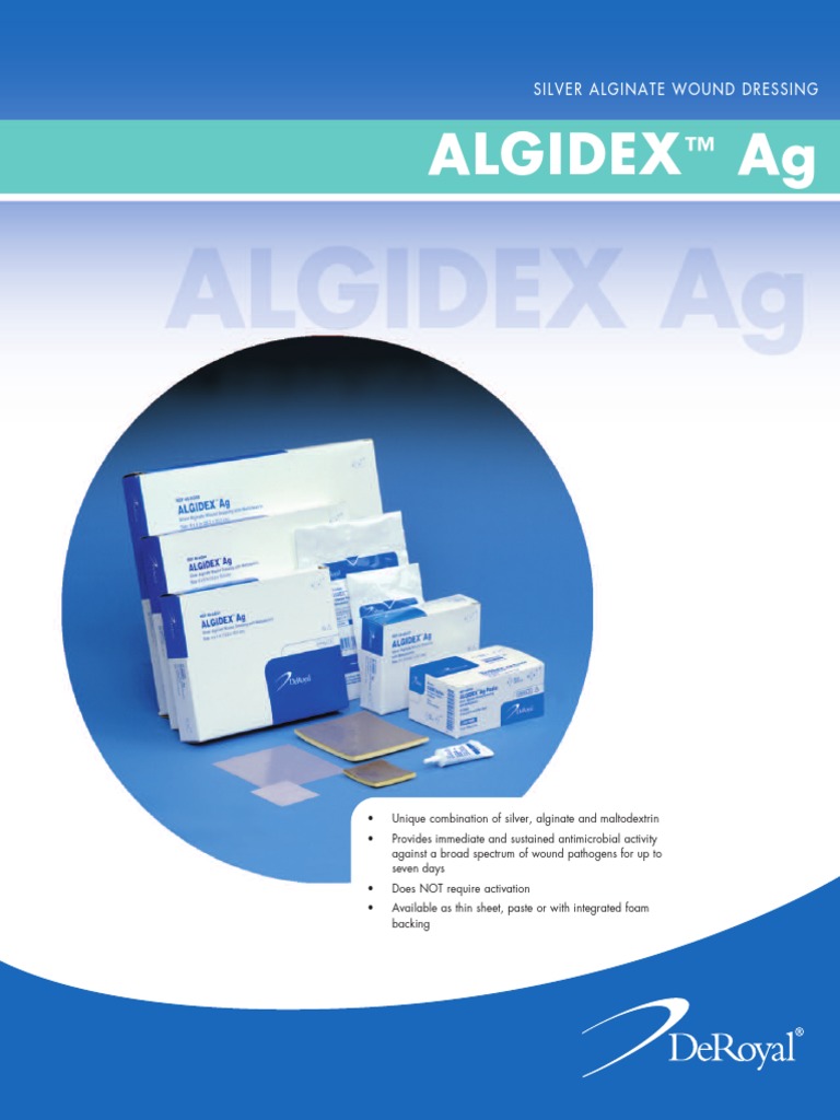 Algidex Ag: Silver Alginate Wound Dressing | Download Free PDF | Wound ...