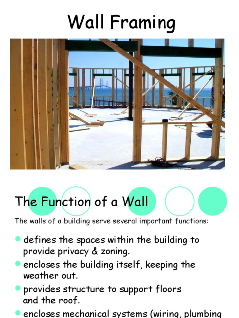 Wall Framing Power Point | PDF | Framing (Construction) | Window