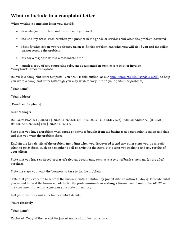 How to Write a Complaint Letter | PDF | Career & Growth | Business
