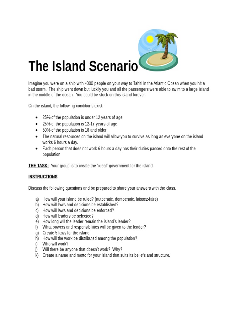 The Island Scenario | PDF