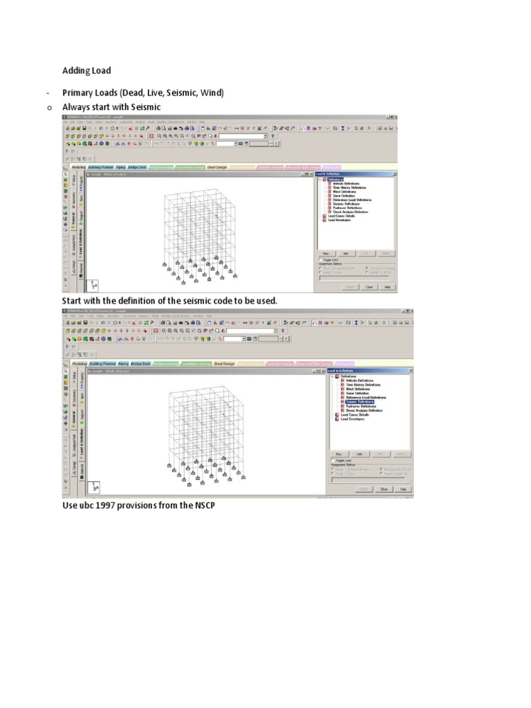 Applying Loads in Staad | PDF | Science & Mathematics
