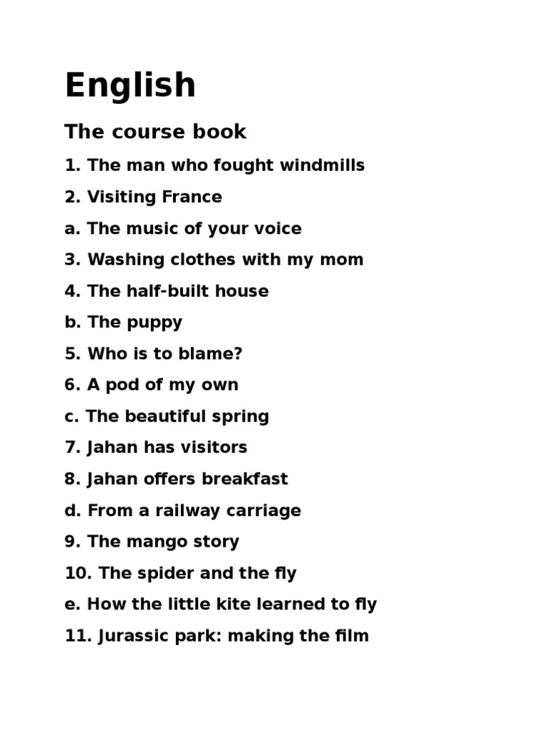 English: The Course Book | PDF | Verb | Linguistic Morphology