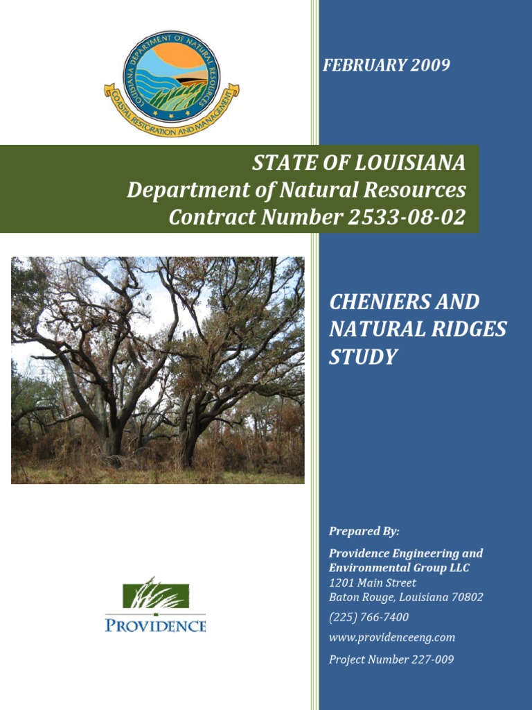 Chenier and Natural Ridges Study Coastal Louisiana | PDF | Bird ...