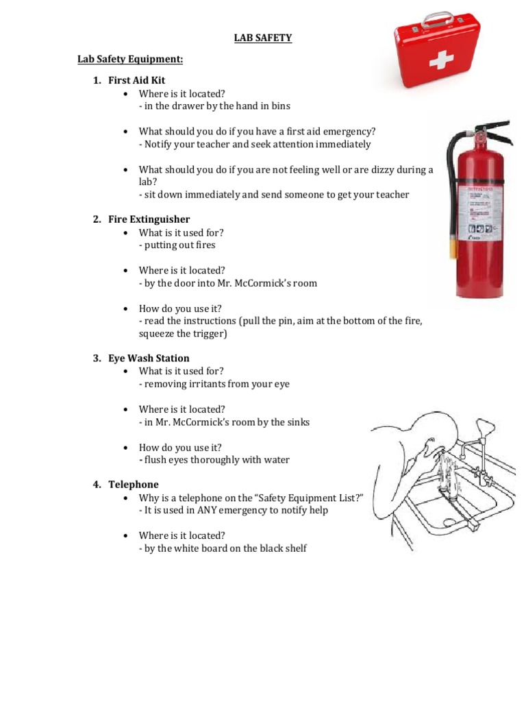 Lab Safety Procedures | PDF | Laboratories | Safety