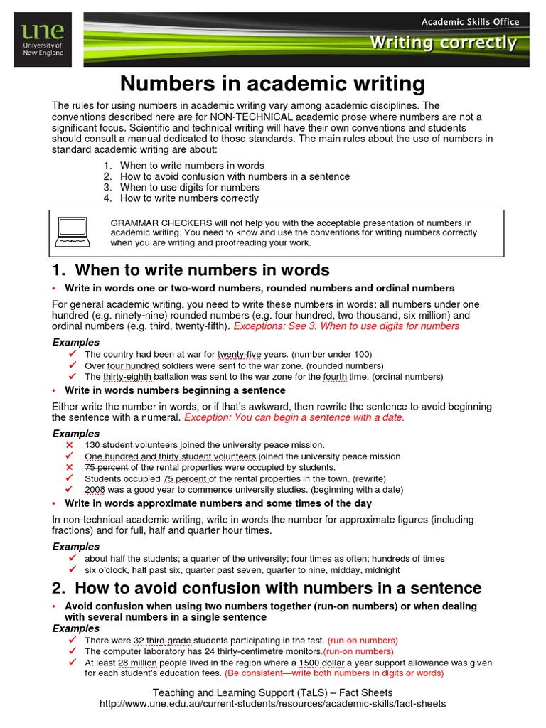 WC Numbers in Academic Writing | PDF | Anno Domini | Percentage