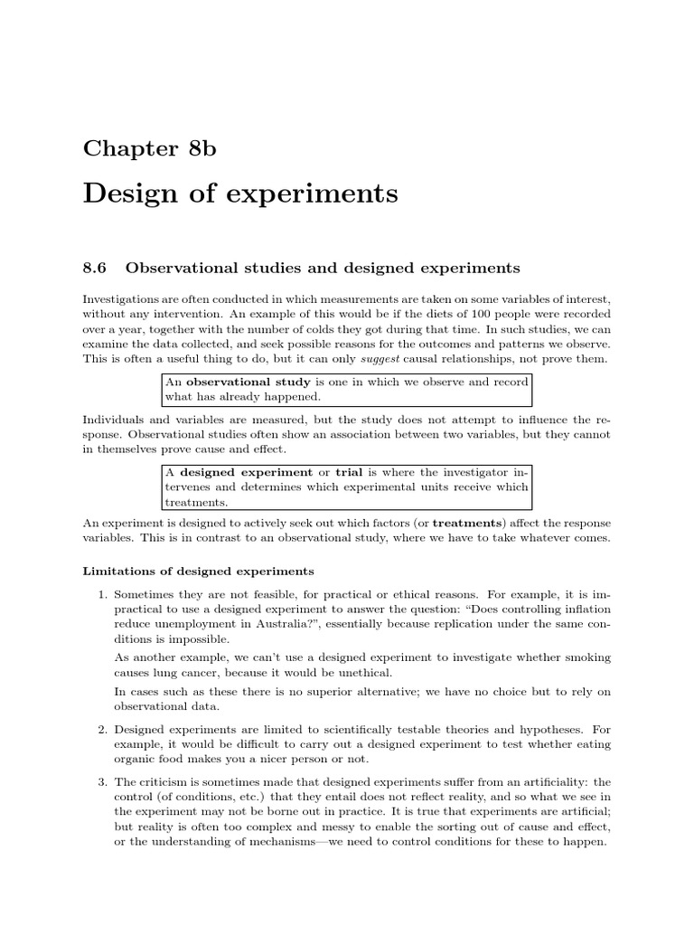 Design of Experiments | PDF | Design Of Experiments | Experiment