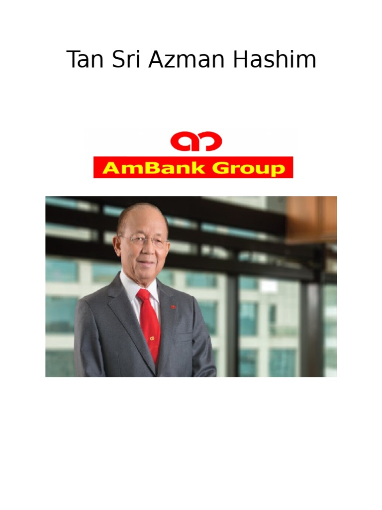 Tan Sri Azman Hashim 00 | PDF