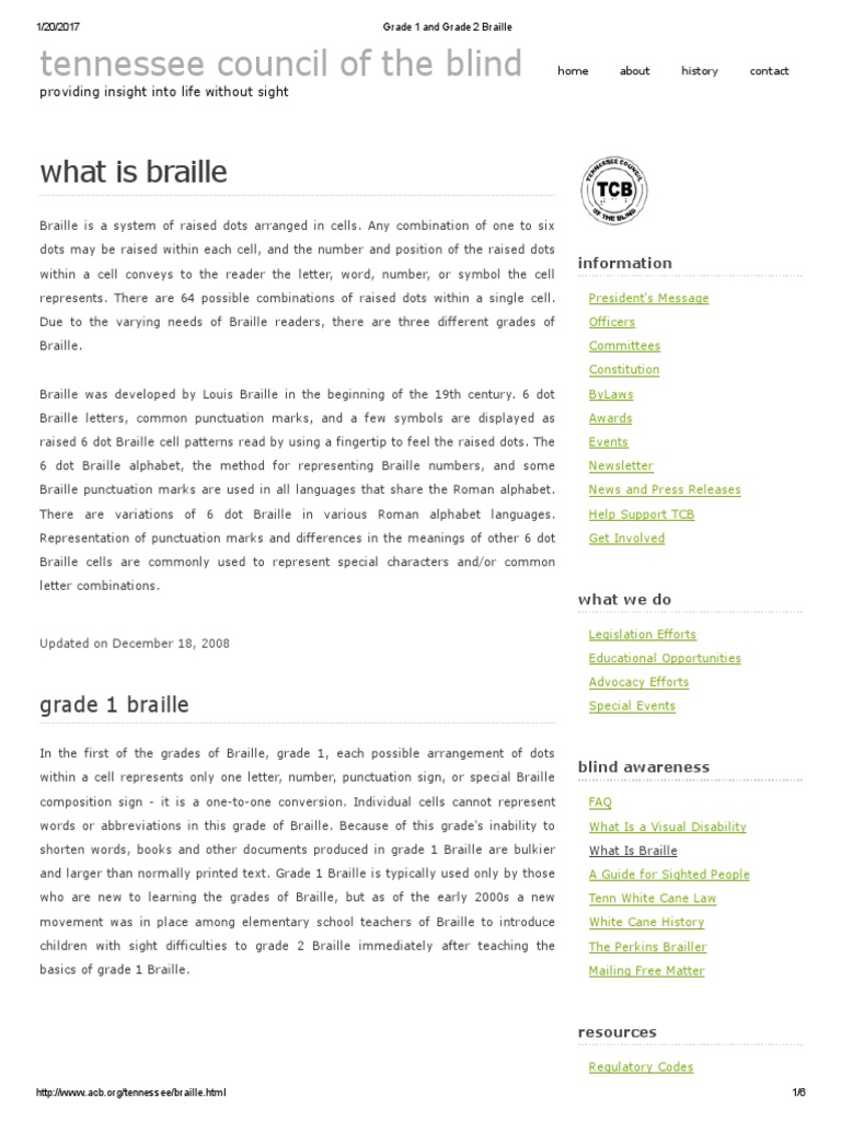 Grade 1 and Grade 2 Braille | PDF | Typewriter | Text