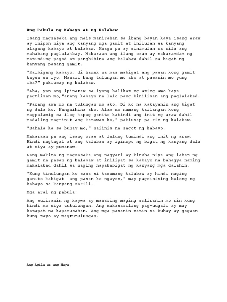 Ang Pabula | PDF