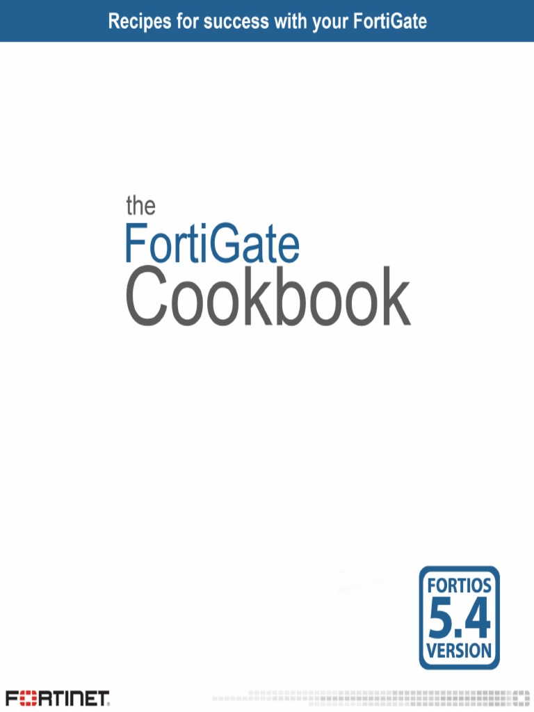 Fortigate Cookbook 54 PDF | PDF | Ip Address | Router (Computing)