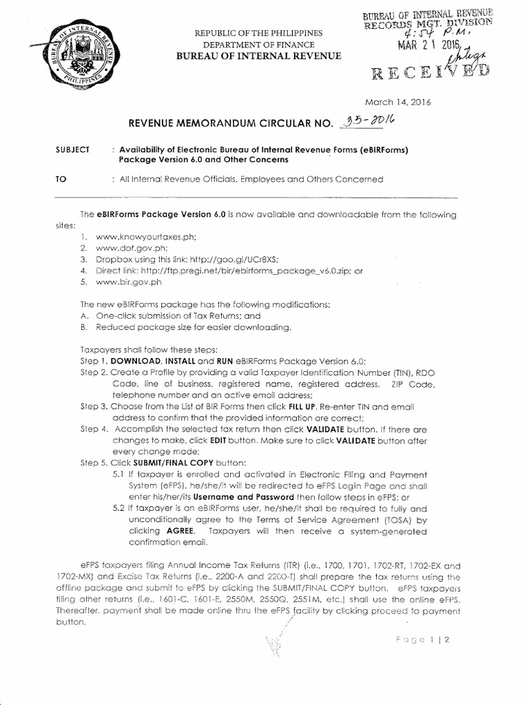 RMC No 35-2016 | PDF | Software | Computing