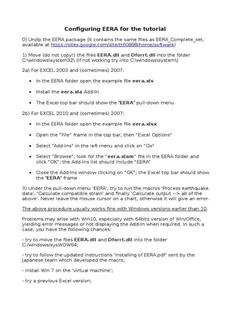 EERA Installation Instructions | PDF