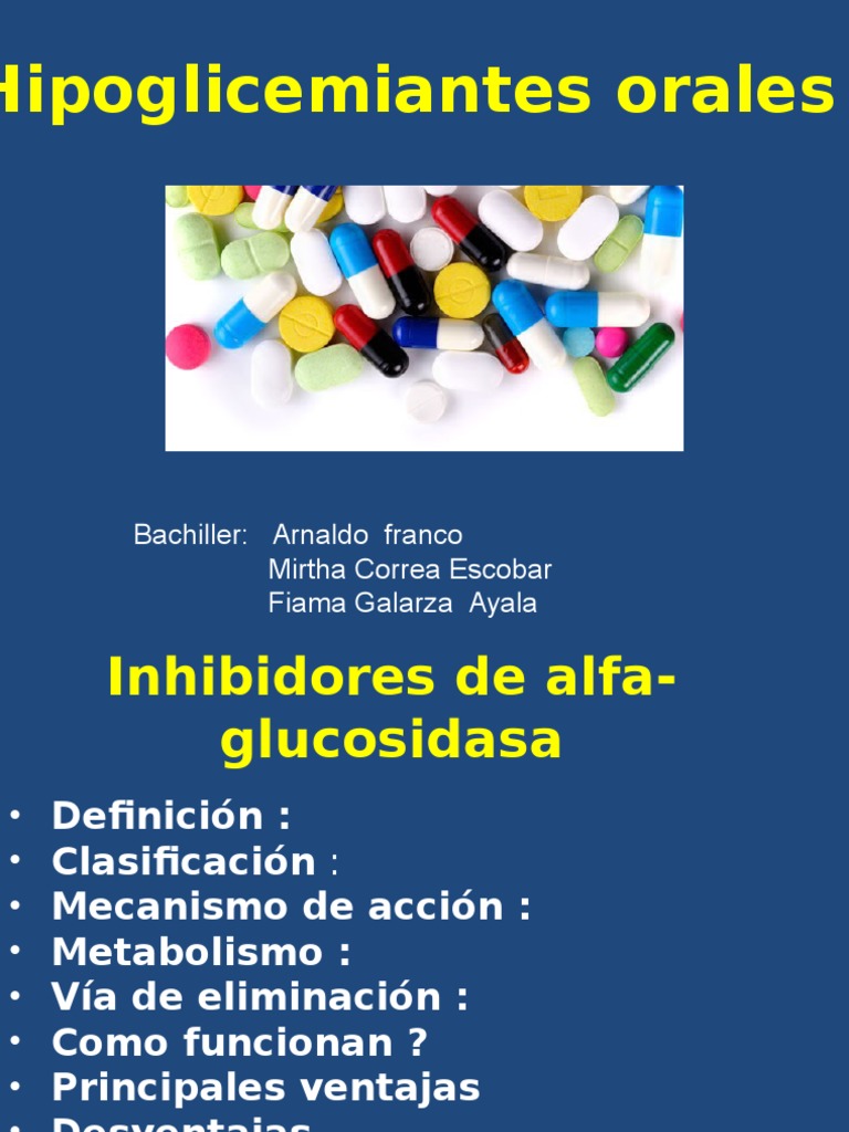 Exposición de Hipoglicemiantes Orales | Drogas | Farmacología