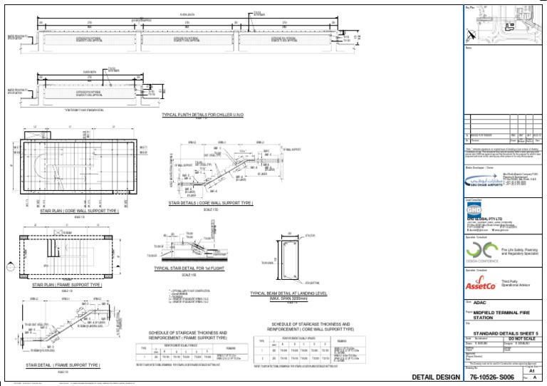 S006 76-10526-Detail Design: Typical Plinth Details For Chiller U.N.O
