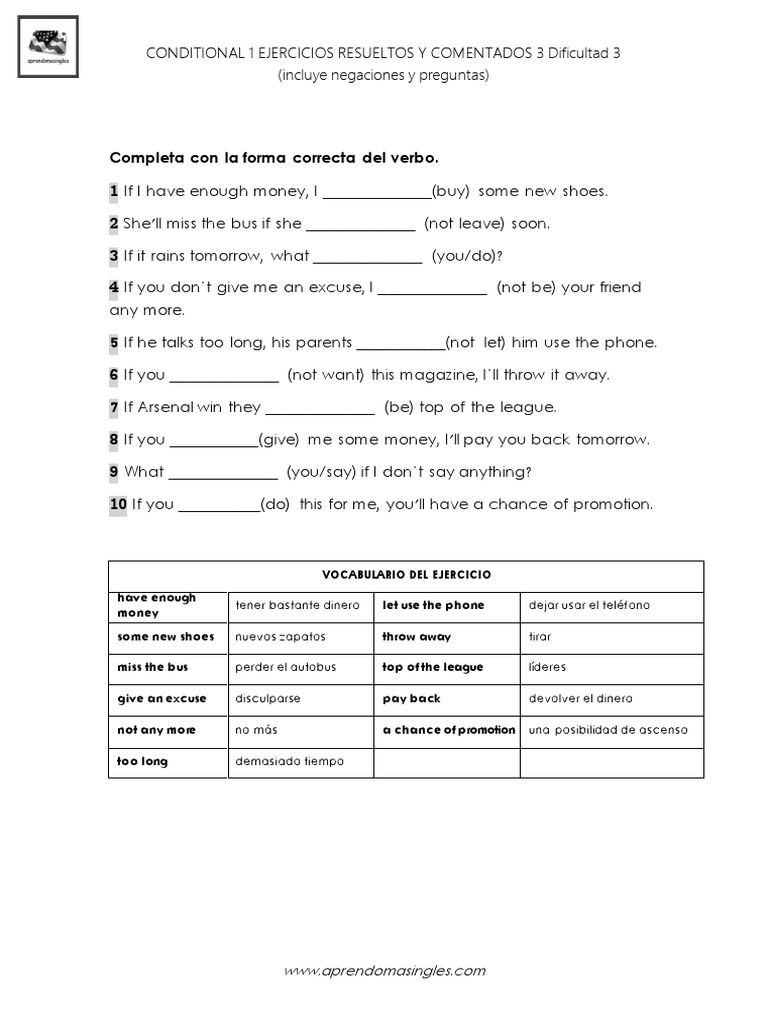 Conditional 1 Ejercicios Resueltos y Comentados 3 | PDF