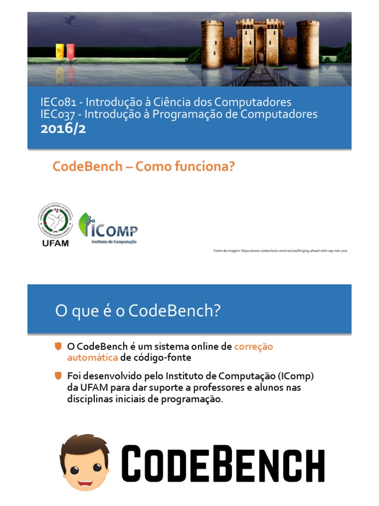CodeBench - Como Funciona | PDF | Programas | Engenharia da Computação