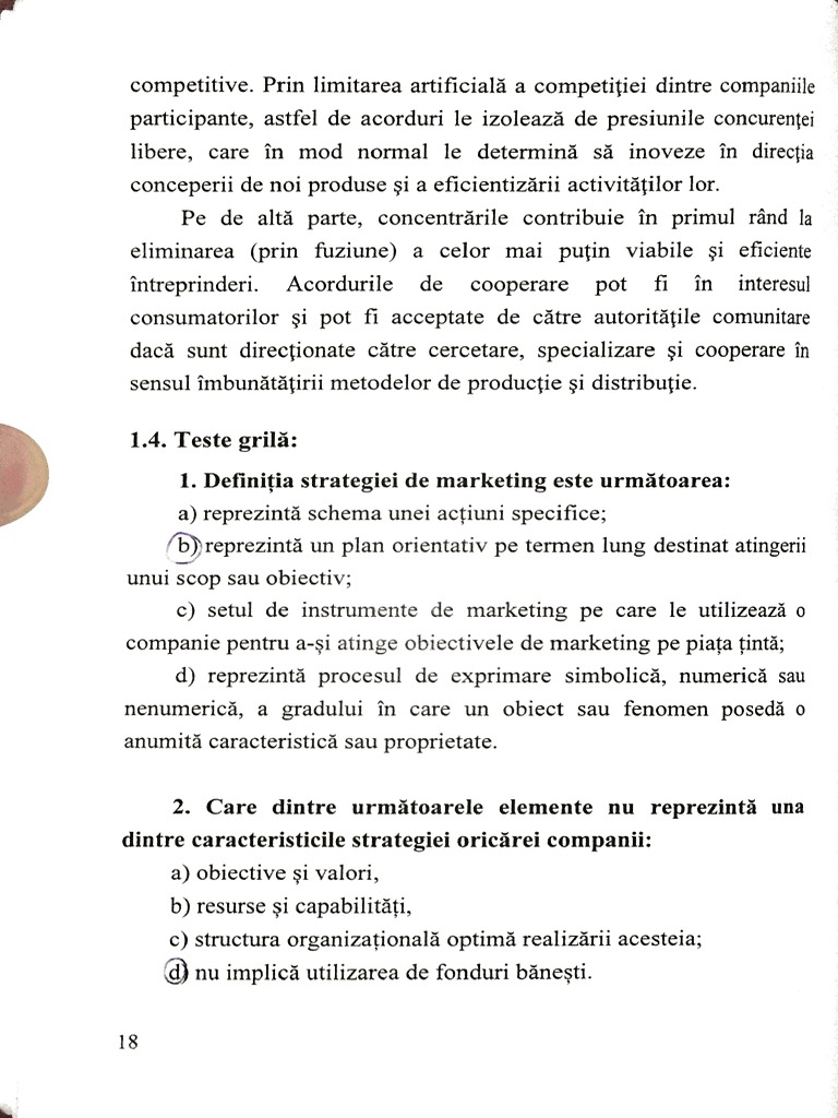 Grile Marketing Strategic | PDF