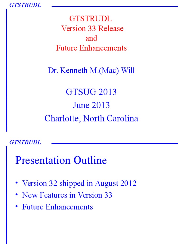 GT Strudl Presentation Baseplate | PDF | Fatigue (Material) | Matrix ...