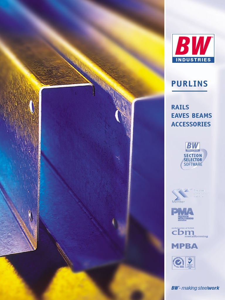 Purlins: Rails Eaves Beams Accessories | PDF | Roof | Screw