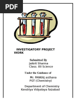 Chemistry Project Class-XII (2021-22) - Investigatory Project | PDF | Digestion | Saliva