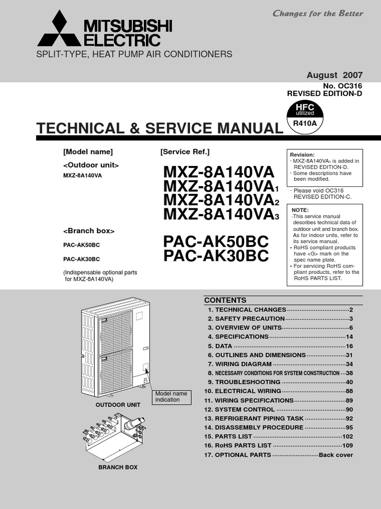 Manual Mitsubishi | PDF | Pipe (Fluid Conveyance) | Air Conditioning