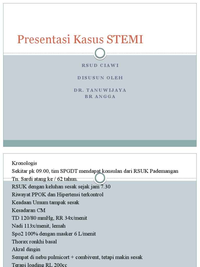Stemi Rsud Ciawi-1 | PDF