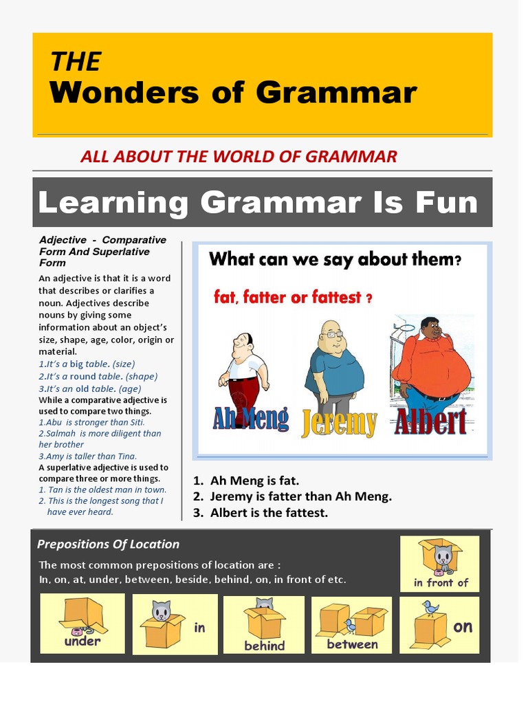 The Wonders Of Grammar-2.pdf | Adjective | Verb