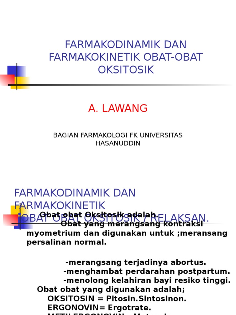 Farmakodinamik Dan Farmakokinetik | PDF