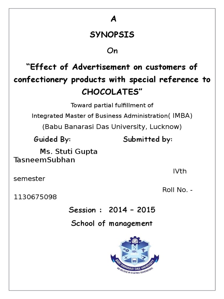 Chocolate Advertisement Impact Study | PDF | Chocolate | Advertising
