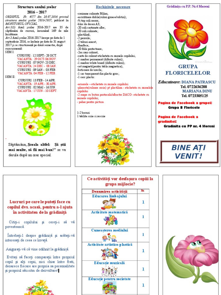 Pliant Pt Inceput de an Scolar