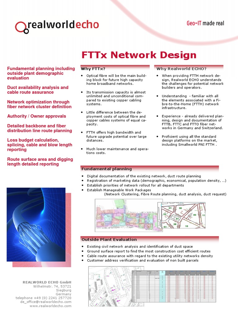 Rwe Fttx Design | Fiber To The X | Optical Fiber