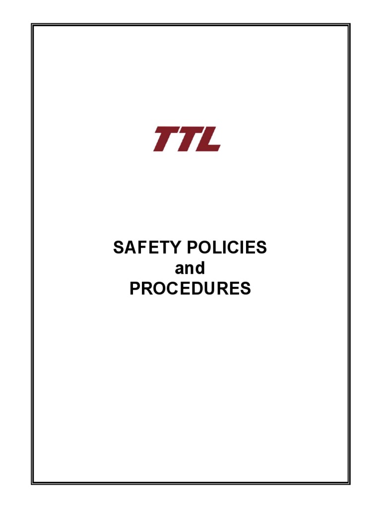 TTL Safety Policies | Download Free PDF | Personal Protective Equipment ...