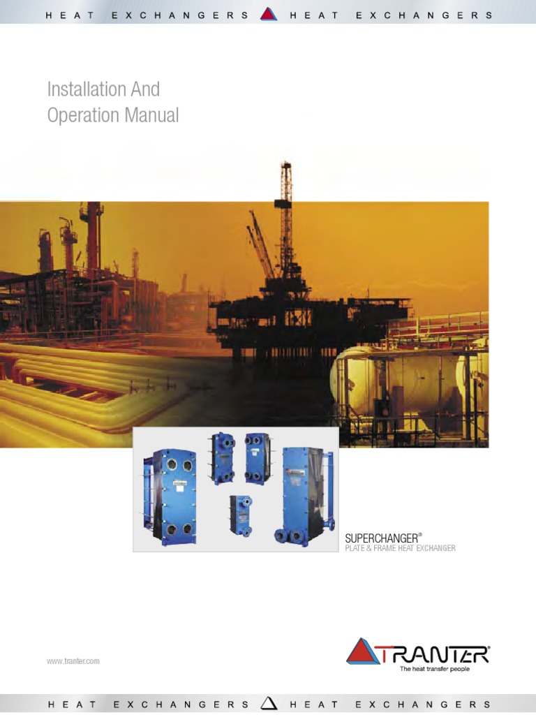 Plate Heat Exchanger Tranter | PDF | Heat Exchanger | Mechanical ...