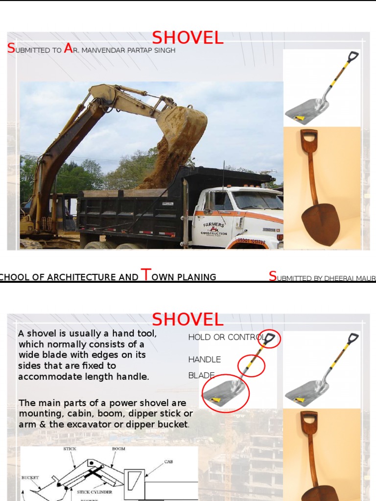 Shovel | PDF | Drilling Rig | Tractor