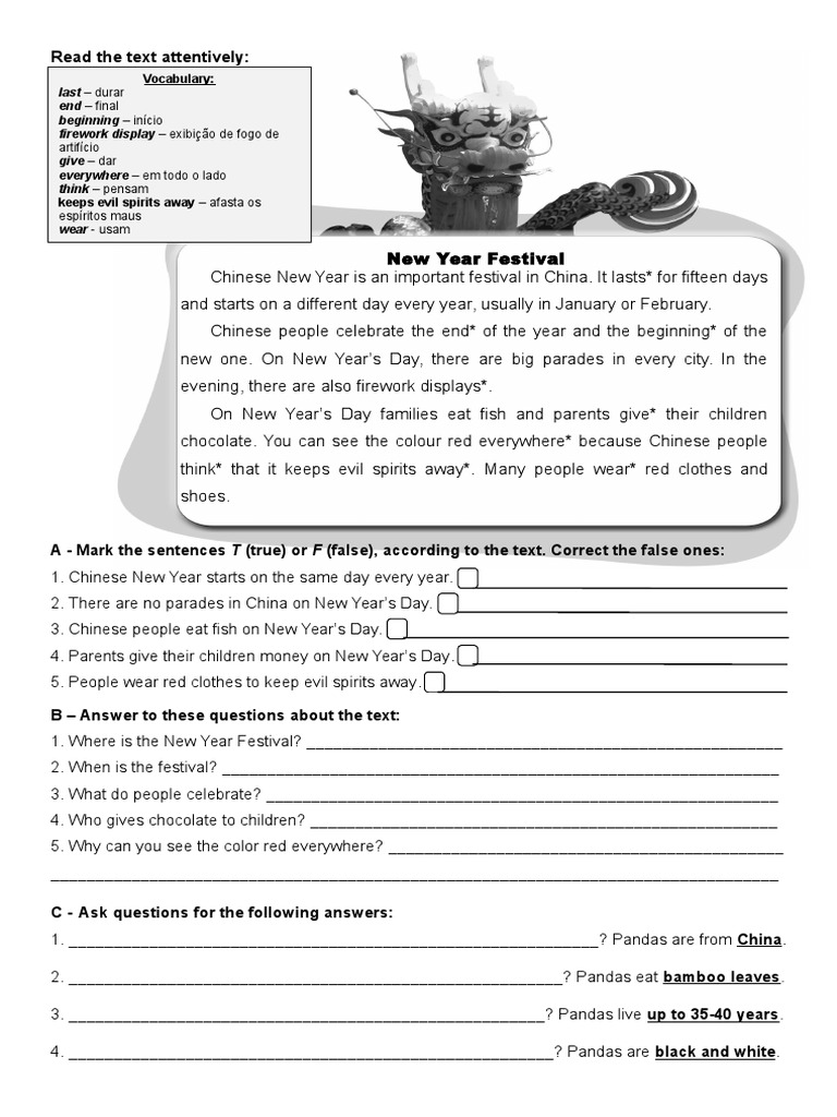 Chinese New Year Festival Overview | PDF | Lunch | Meal