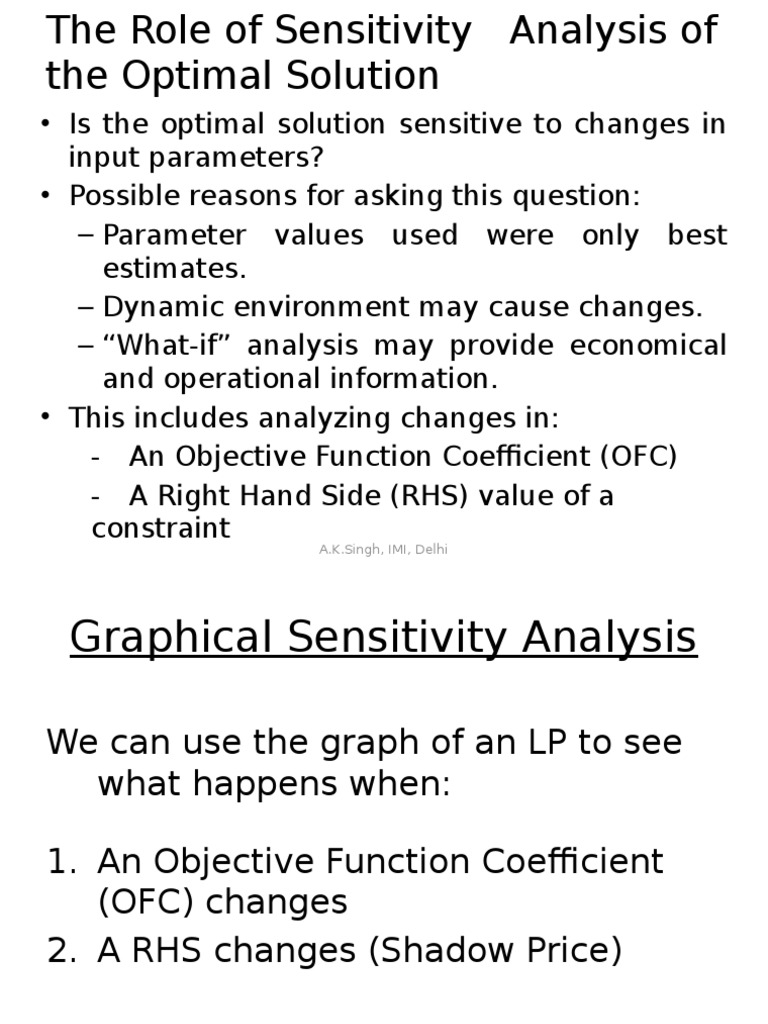 Session 8, Sensitivity Analysis | PDF | Profit (Accounting) | Sensitivity Analysis