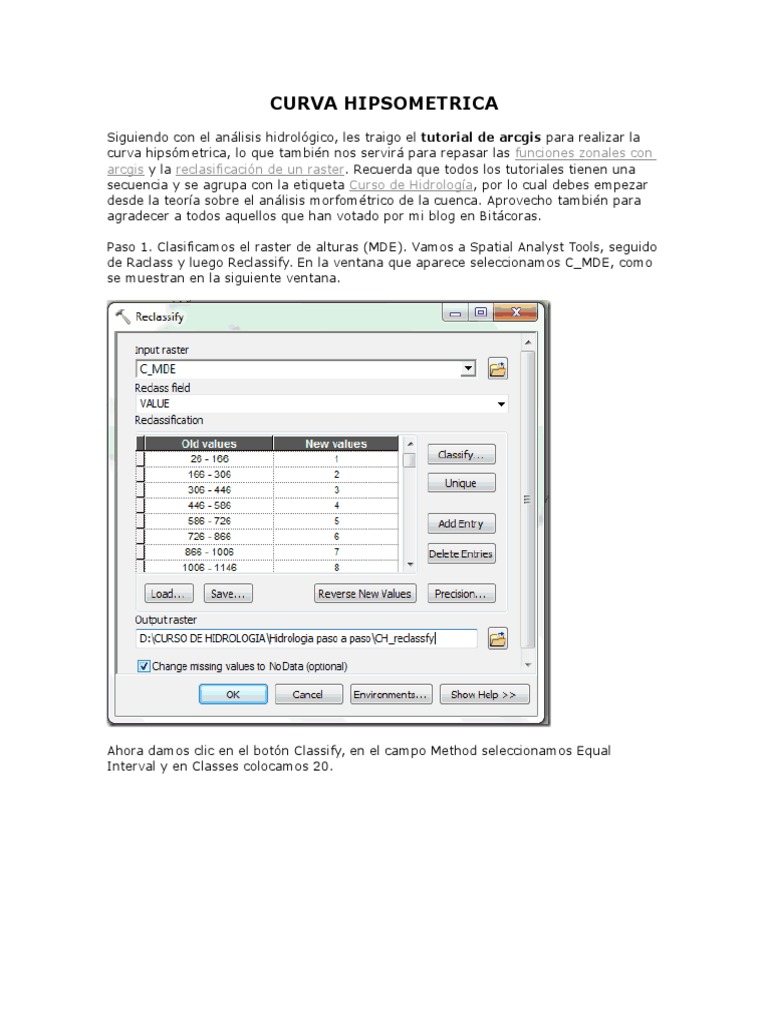 Curva Hipsometrica | PDF | Arc Gis | Informática
