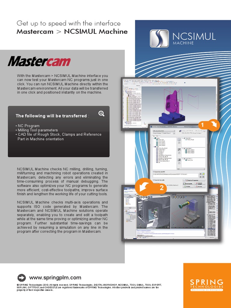 Mastercam NCSIMUL Interface EN PDF | PDF | Machining | Industries